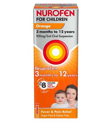Nurofen for Children Orange 3 months to 12 years 100mg/5ml Oral ...