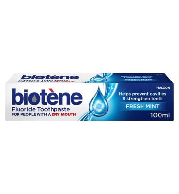 Biotène Dry Mouth Fluoride Toothpaste in Fresh Mint 100ml - Boots