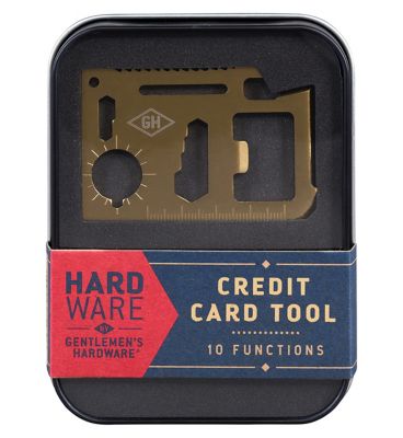 Gentlemen's Hardware Credit Card Tool In Tin - Acetate Lid - Boots Ireland