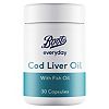 Boots Everyday Cod Liver Oil 500mg - 30 Capsules - Boots