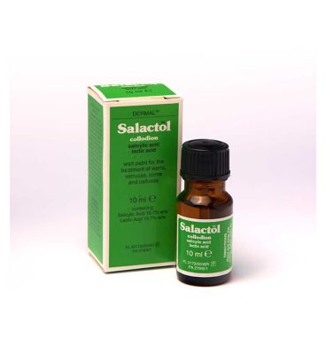 Salactol Collodion Salicylic Acid Lactic Acid 10ml - Boots Ireland