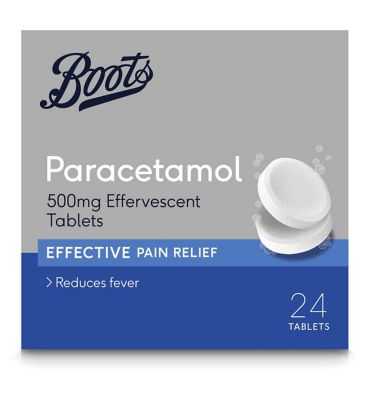 Boots Paracetamol 500mg Effervescent Tablets - 24 Tablets - Boots