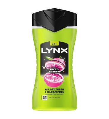 Lynx Epic Fresh Shower Gel 225ml - Boots