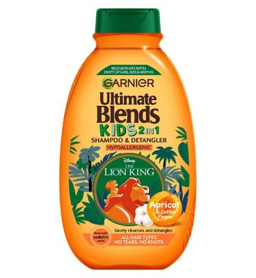 Garnier Ultimate Blends Kids Apricot No Tears Easy Detangling Shampoo ...