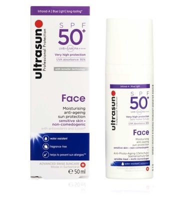Ultrasun 50+ SPF Face Sun Protection 50ml - Boots