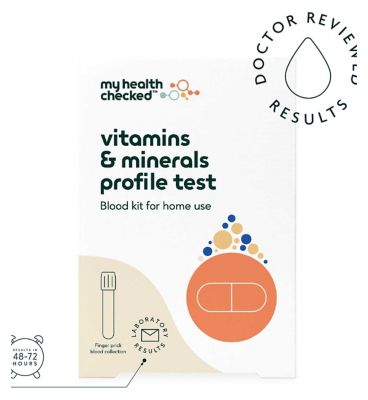 MyHealthChecked Vitamins & Minerals Profile Blood Test - Boots