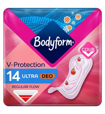 Bodyform Cour-V Ultra Normal Scented Sanitary Towels 14 pack - Boots