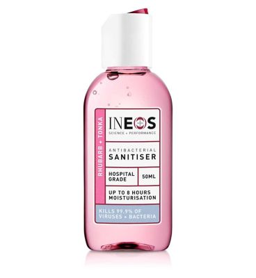 INEOS Rhubarb + Tonka Hand Sanitiser 50ml - Boots Ireland