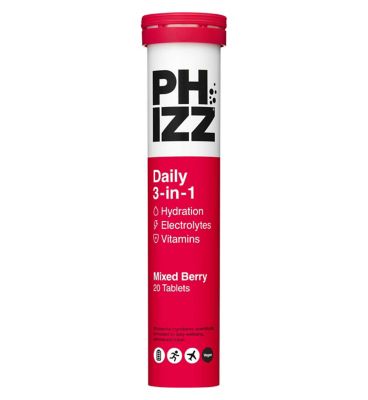 Phizz Daily Mixed Berry 3-in-1 Hydration, Electrolytes and Vitamins ...