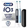 Oral-B iO3 Electric Toothbrush Matt Black & Ice Blue Duo Pack - Boots