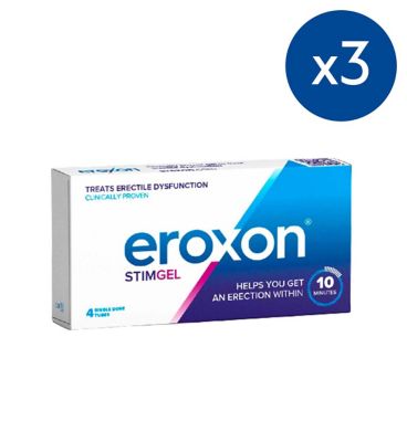 Eroxon Erectile Dysfunction Treatment Gel 4 Pack - Boots Ireland