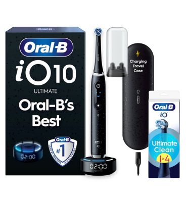 Oral-B iO10 Cosmic Black Electric Toothbrush iO Ultimate Clean Black ...