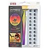 Kiss imPRESS Press-On Falsies No-Glue False Eyelash Clusters Kit ...
