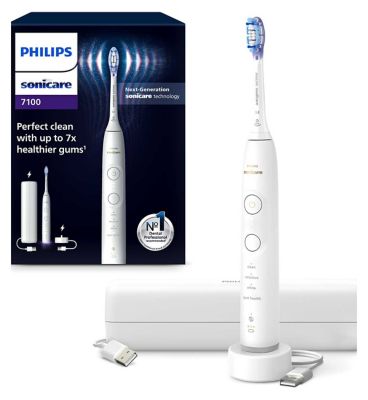 Philips Sonicare Series 7100 Rechargeable Electric Toothbrush, White ...