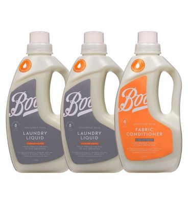 Boots Sensitive Skin Laundry Liquid & Fabric Conditioner Bundle - Boots ...