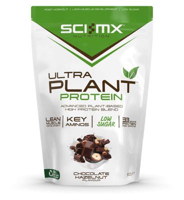 SCI-MX Ultra Plant Protein Powder Chocolate Hazelnut 900g - Boots Ireland