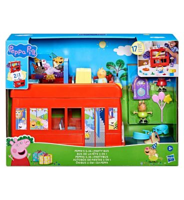 Peppa Pig Peppas 2 In 1 Party Bus Playset - Boots
