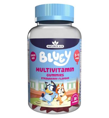 Natures Aid Bluey Gummies Immunity Mixed Berry Flavor Gummies 30s - Boots