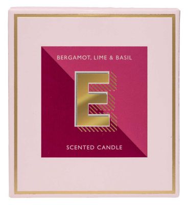 Landon Tyler Alphabet Candle Letter E Bergamot Lime and Basil - Boots ...