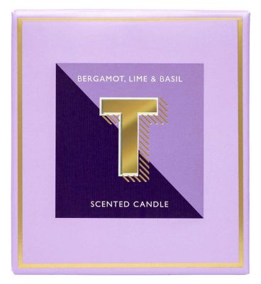 Landon Tyler Alphabet Candle Letter T Bergamot Lime & Basil - Boots Ireland