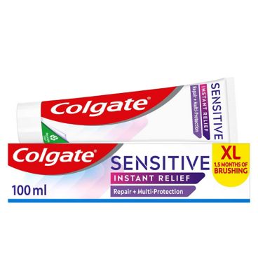 Colgate Sensitive Instant Relief Repair + Multi-Protection Toothpaste ...
