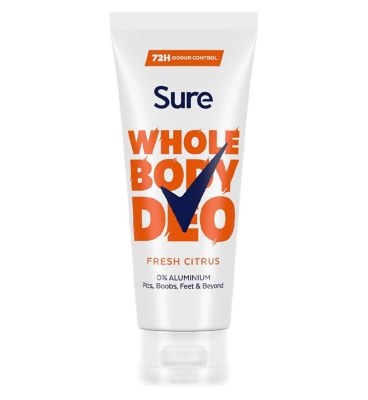 Sure Women Fresh Citrus 72hr Whole Body Deodorant Cream 75ml - Boots