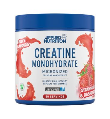 Applied Nutrition creatine monohydrate powder strawberry & raspberry ...