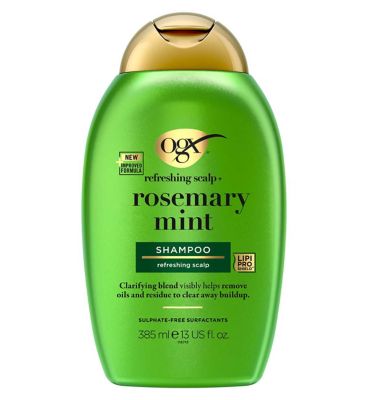 OGX Clarifying Strength + Rosemary Mint Hair Shampoo, 385ml - Boots
