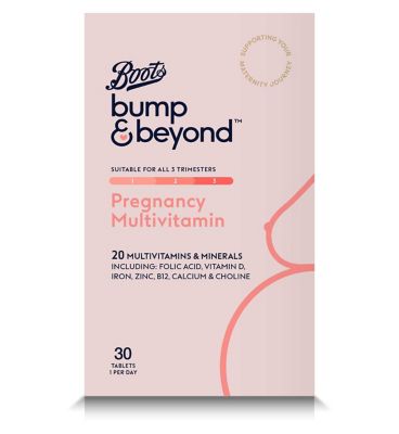 Boots Bump & Beyond Pregnancy Multivitamin 30 Tablets - Boots