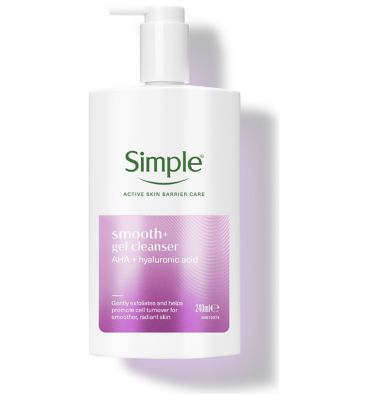 Simple Smoothing Gel Cleanser for Sensitive Skin 240ml - Boots