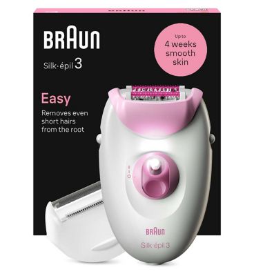 Braun Silk-épil 3, Corded Epilator For Hair Removal, Weeks Of Smooth ...