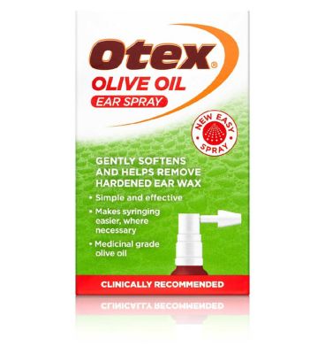 Otex Olive Oil Earwax Spray 10ml - Boots