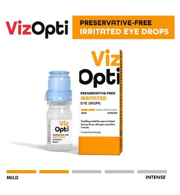 Viz Opti Preservative-Free Irritated Eye Drops 10ml - Boots
