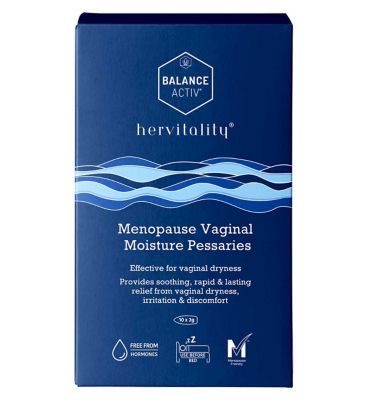 Balance Activ Hervitality Vaginal Dryness Pessaries 2g 10s - Boots