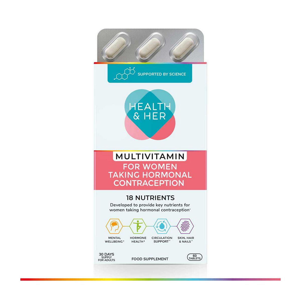 Health & Her Multivitamin For Women Taking Hormonal Contraception - 60 ...