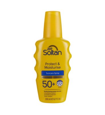 Soltan Protect & Moisturise Suncare Spray SPF50+ 200ml - Boots