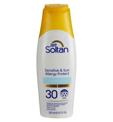 Soltan Sensitive & Sun Allergy Protect Suncare Lotion SPF30 200ml - Boots