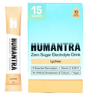Humantra Lychee Electrolyte Powder 15 X 4g Sachets - Boots