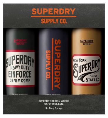 Superdry Supply Co Body Spray Trio - Boots Ireland