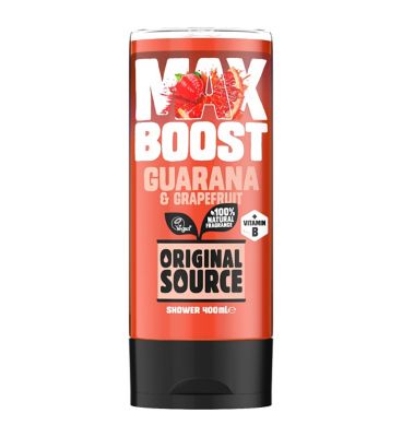 Original Source Max Boost Guarana & Grapefruit Shower Gel 400ml - Boots