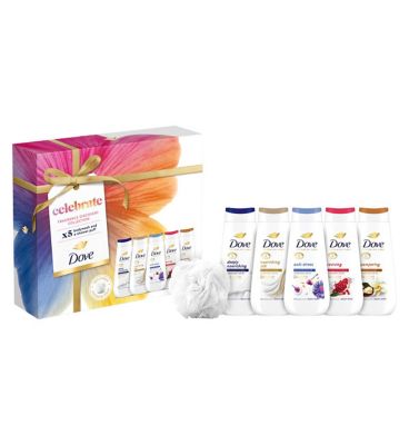 Dove Celebrate Fragrance Body Wash Discovery Collection 5 Piece Gift ...