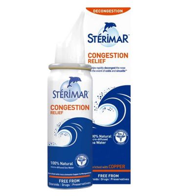 Sterimar Congestion Relief, Nasal Spray, Natural Sea Water Solution ...