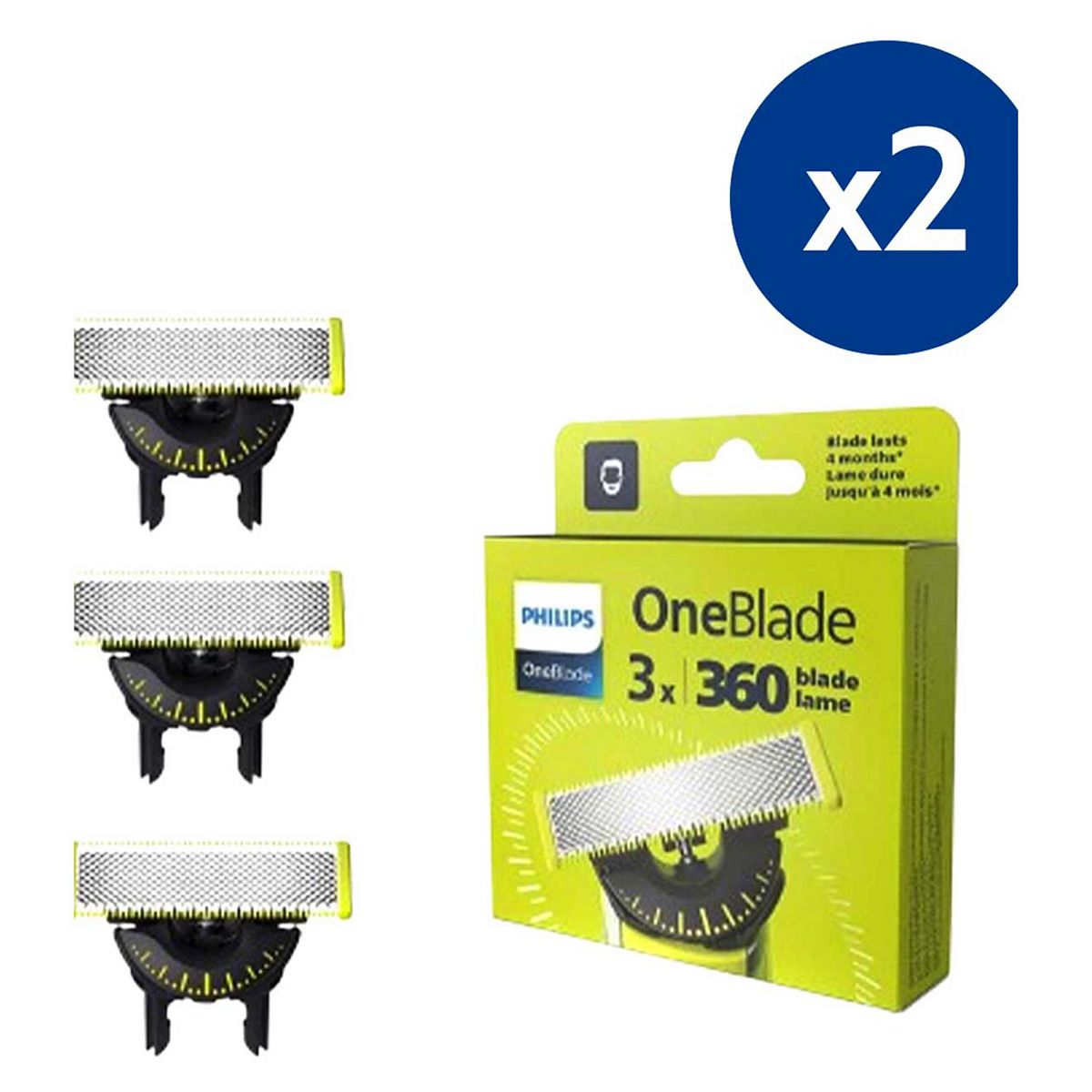 Philips One Blade 360 Blades For Face 6 Pack Bundle from Philips :: Buy ...