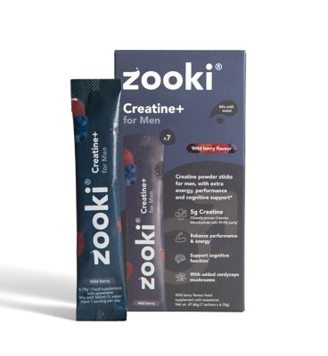 Zooki Creatine+ For Men, Wild Berry Flavour - 7 Sachets - Boots