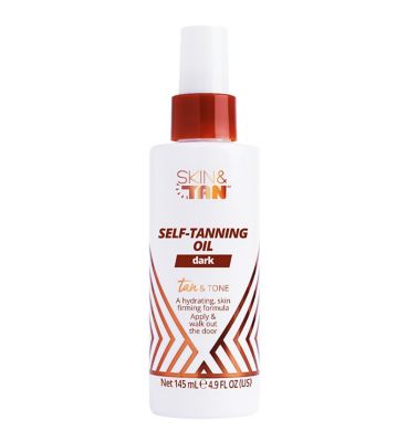 SKIN & TAN Tan & Tone Self-Tanning Oil Dark 145ml - Boots Ireland