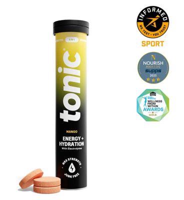 Tonic Health Energy & Hydration Electrolyte Effervescent Mango x 20 ...