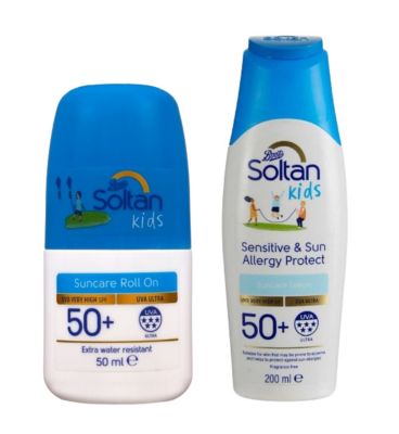 Soltan Kids Sensitive Duo SPF50+ - Boots Ireland